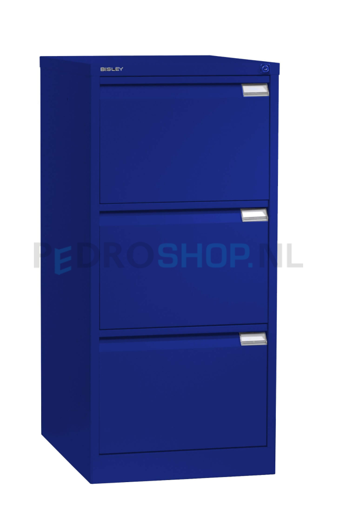 Voordelige Bisley Premium 3 hangmappenladen dossierkast donkerblauw ...